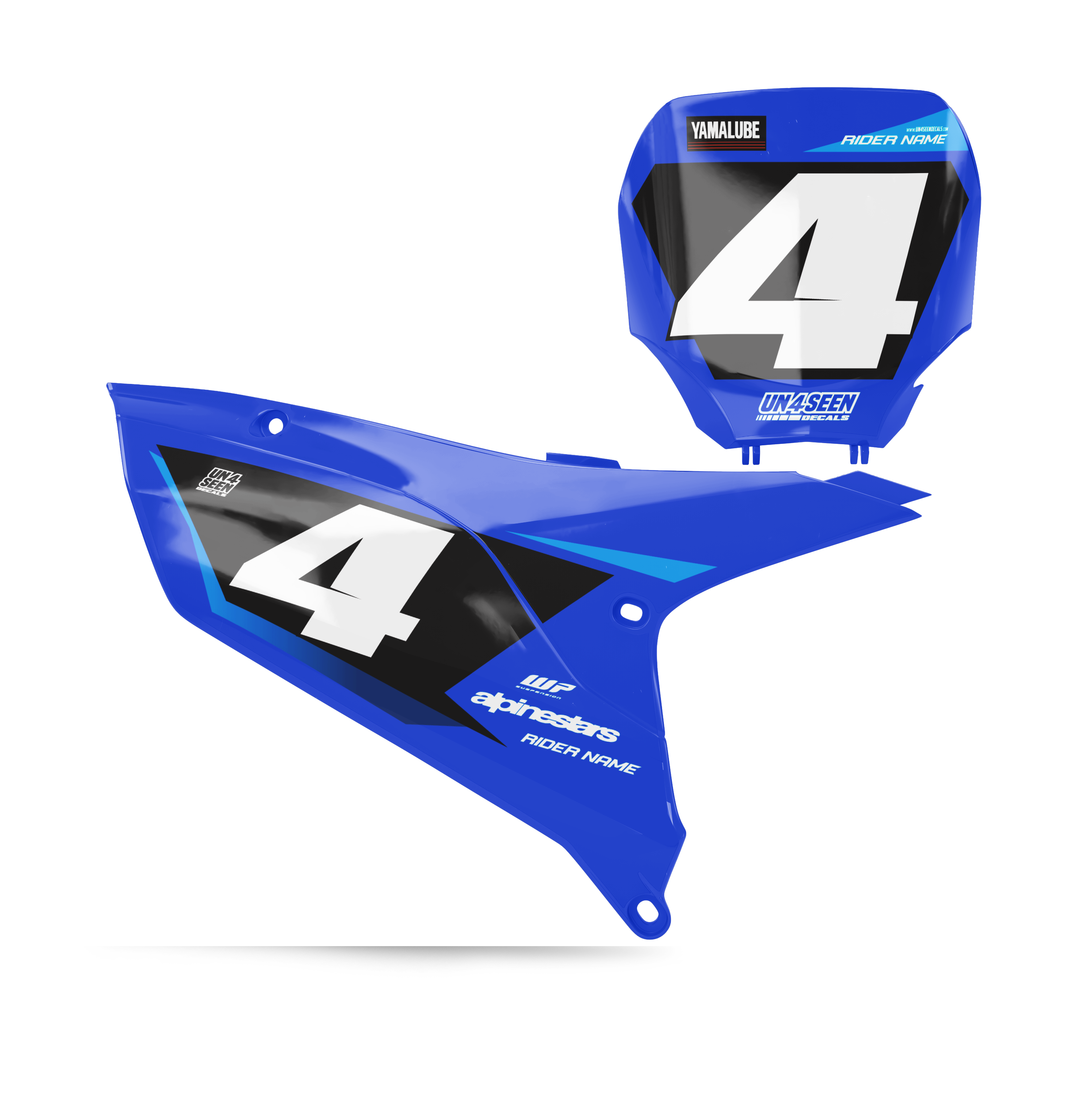 Yamaha Number Background Decals - Moco New Zealand