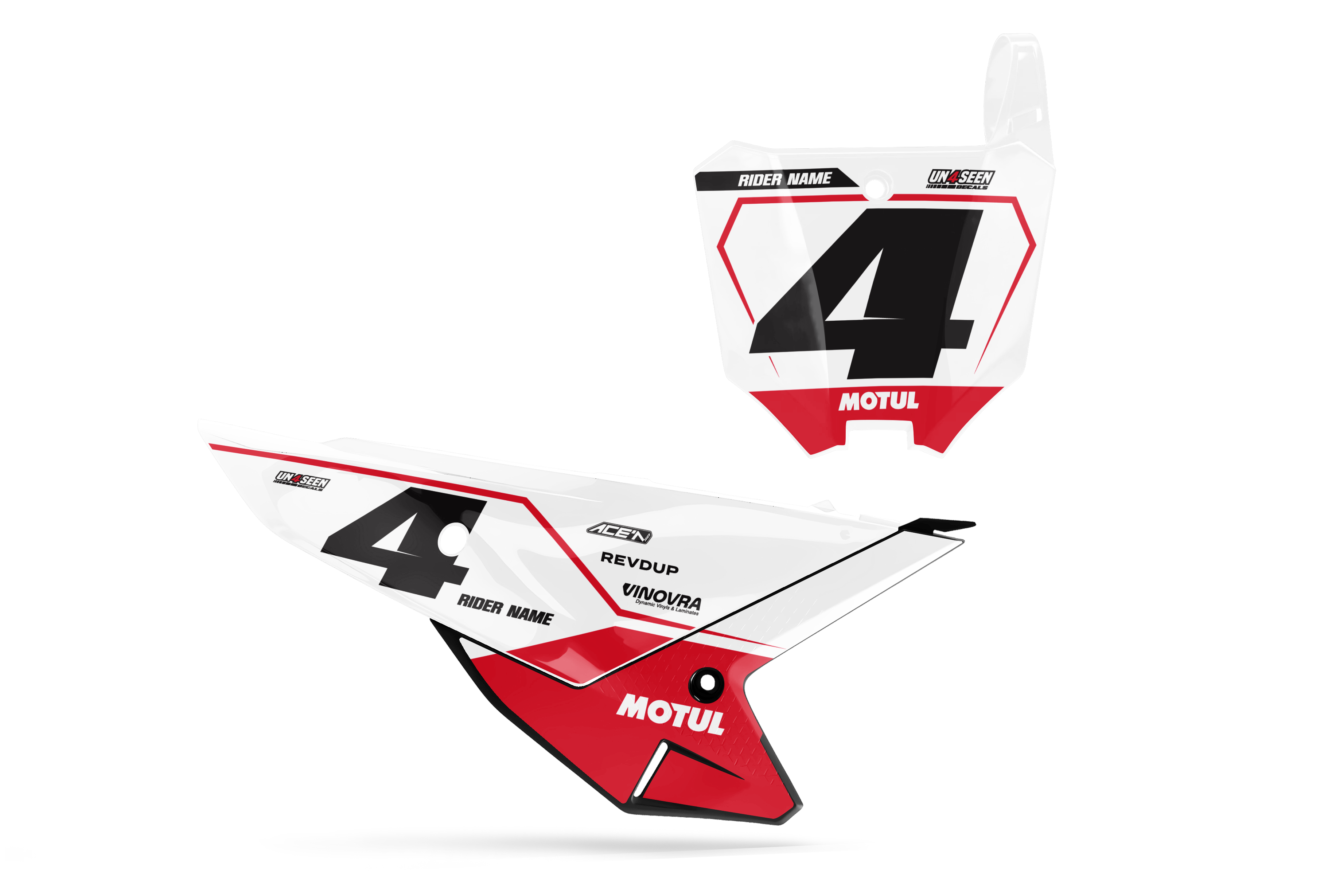 Honda Number Background Decals - Cali New Zealand