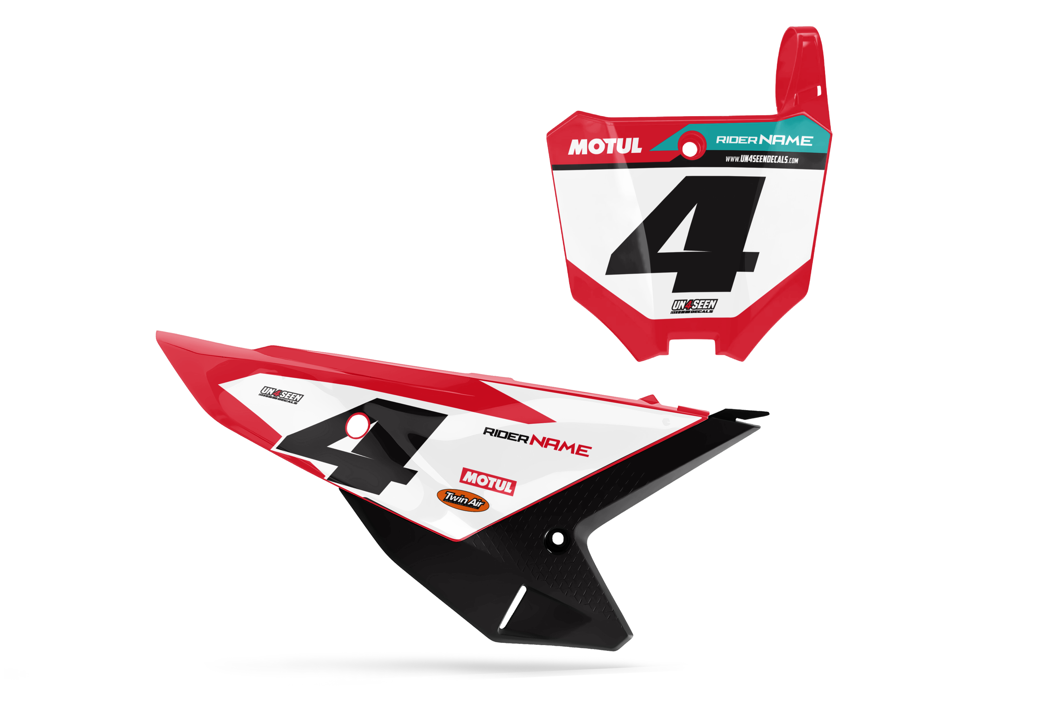 Honda Number Background Decals - Fice New Zealand