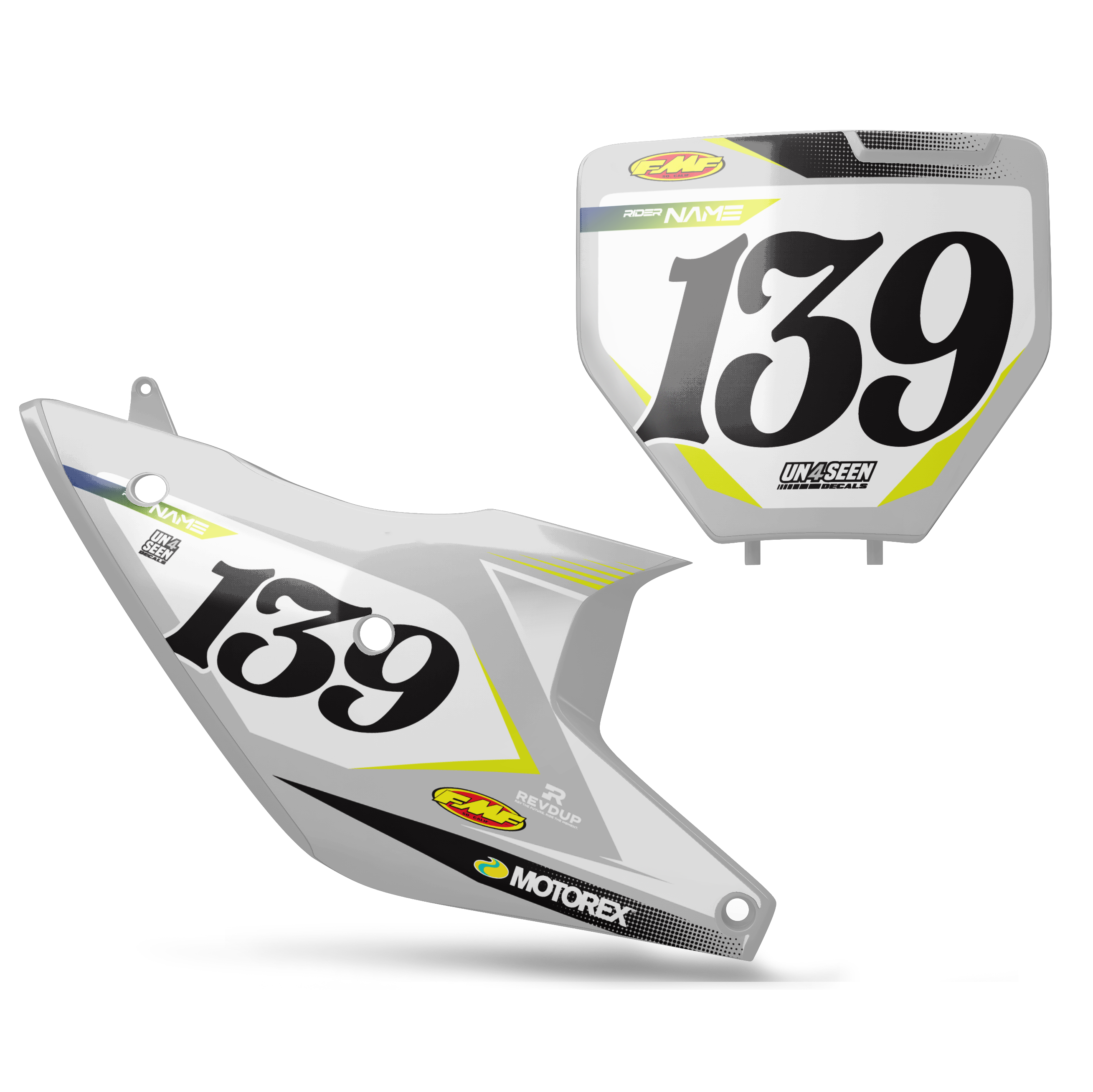 Husqvarna Number Background Decals - Curls New Zealand