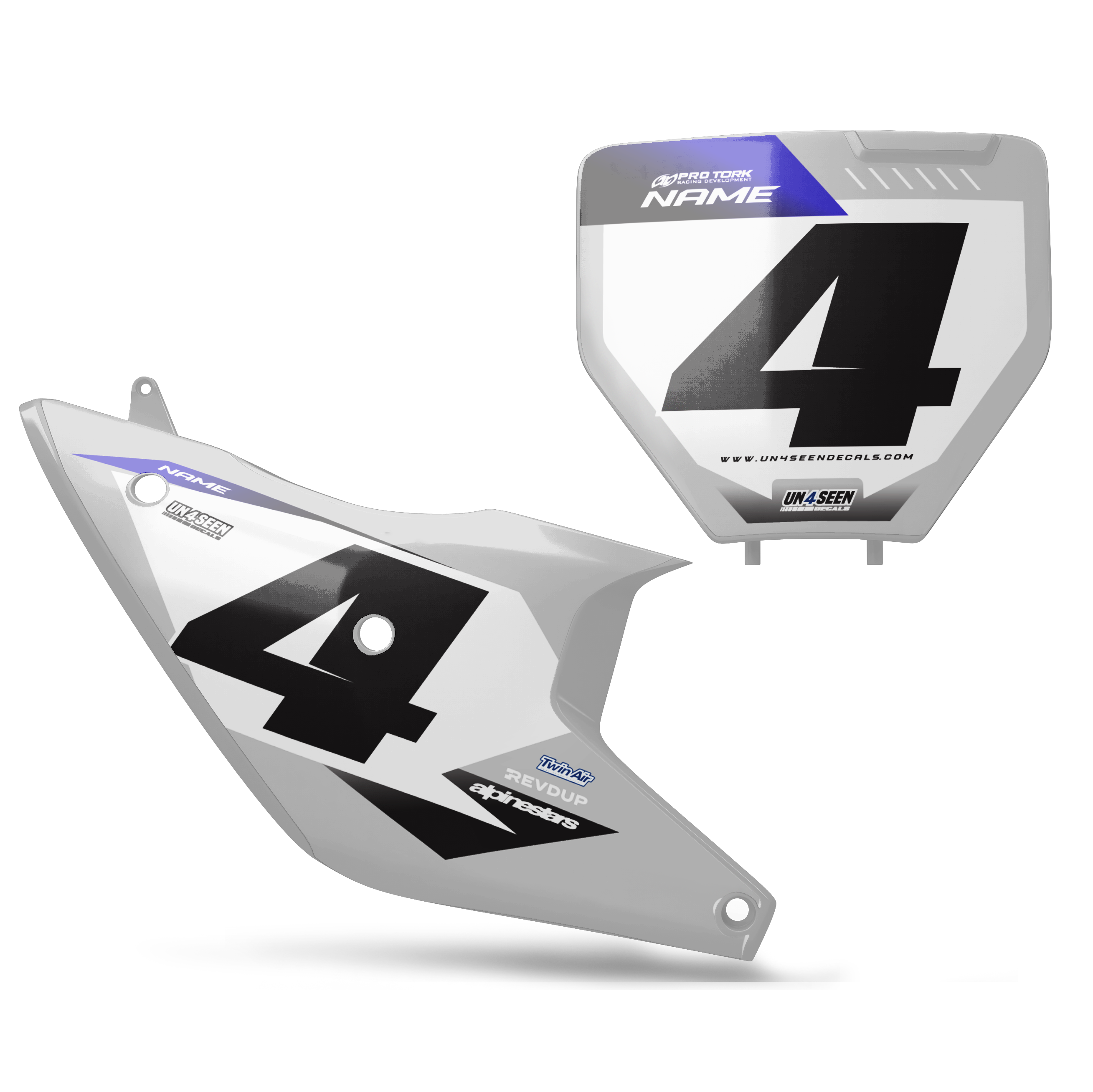 Husqvarna Number Background Decals - Moco New Zealand