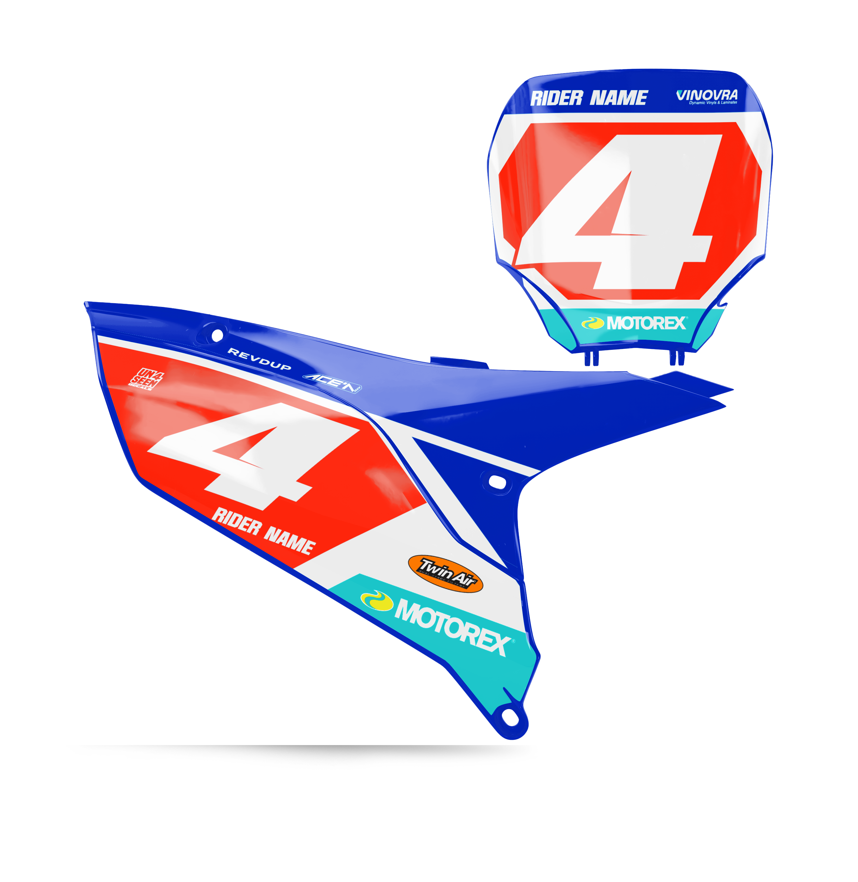 Yamaha Number Background Decals - Lumo New Zealand